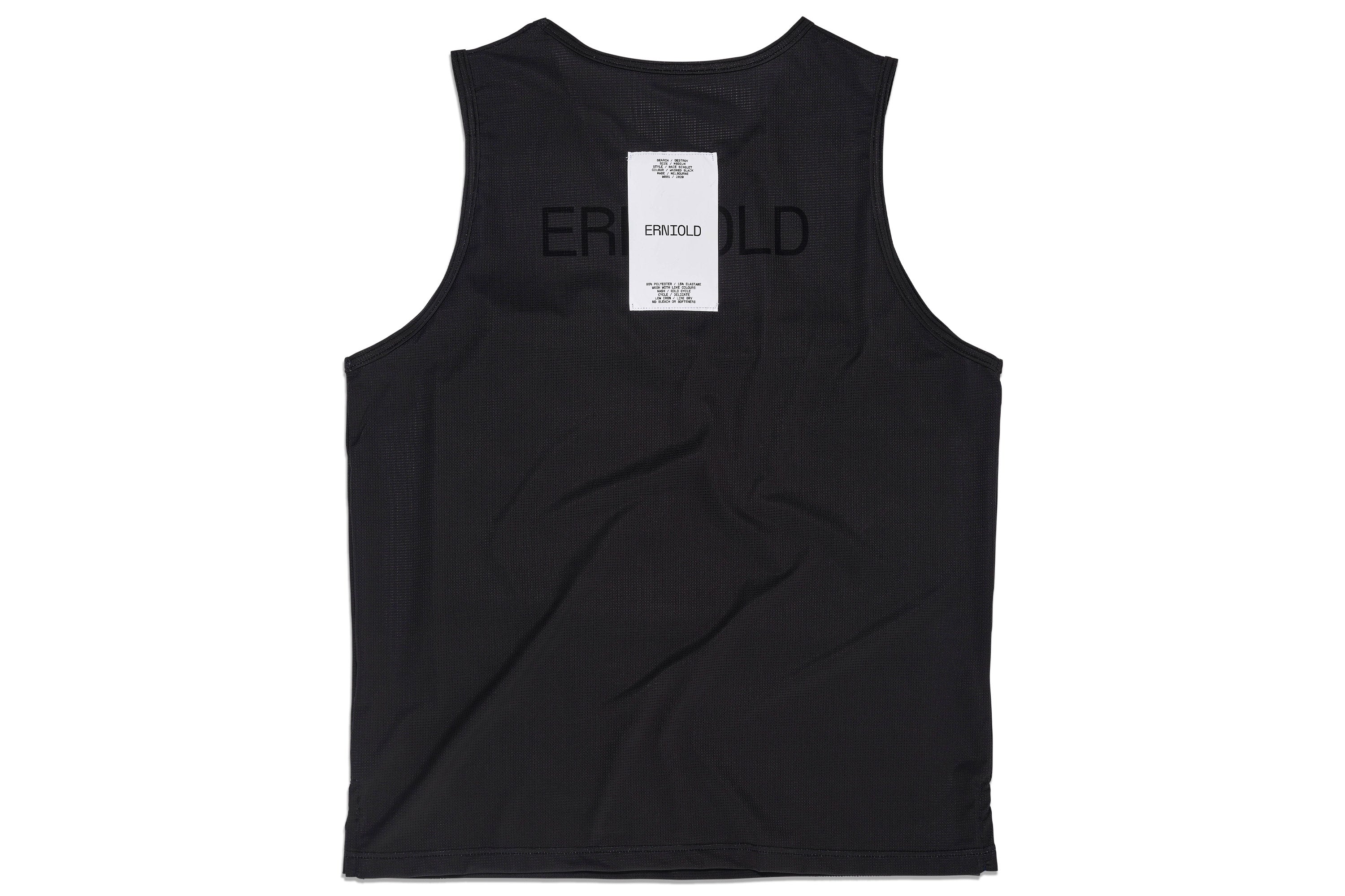 Race Singlet / Washed Black – Erniold Running